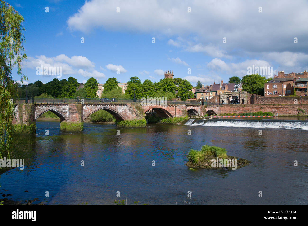 Old Dee Bridge, River Dee, Chester, England Stock Photo - Alamy