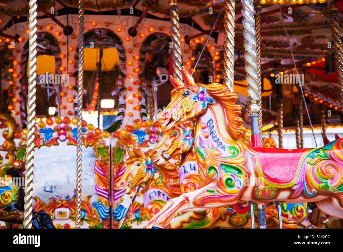 Vintage merry go round hi-res stock photography and images - Alamy