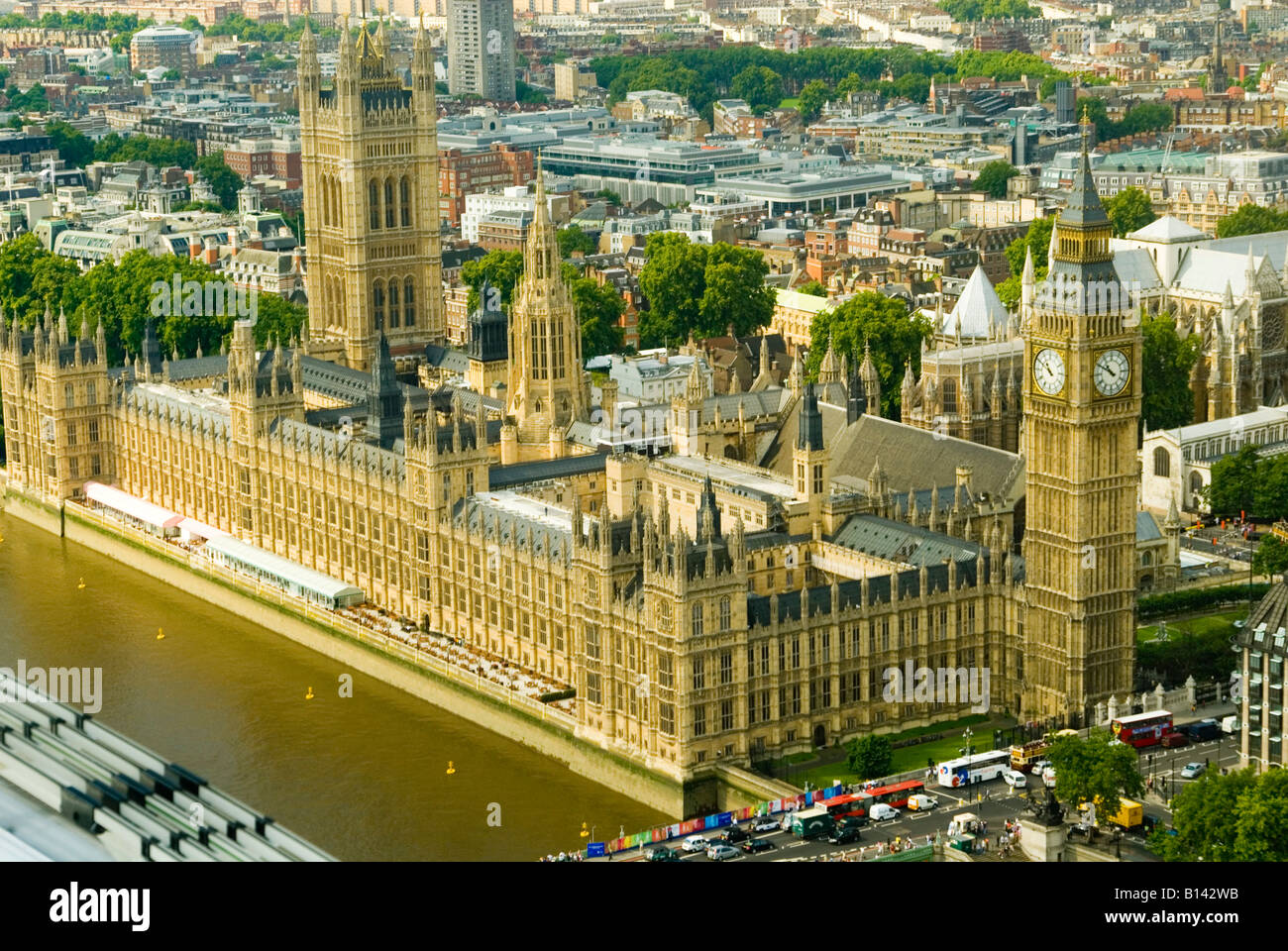 Aerial Houses of Parliament, London, U.K Stock Photo - Alamy