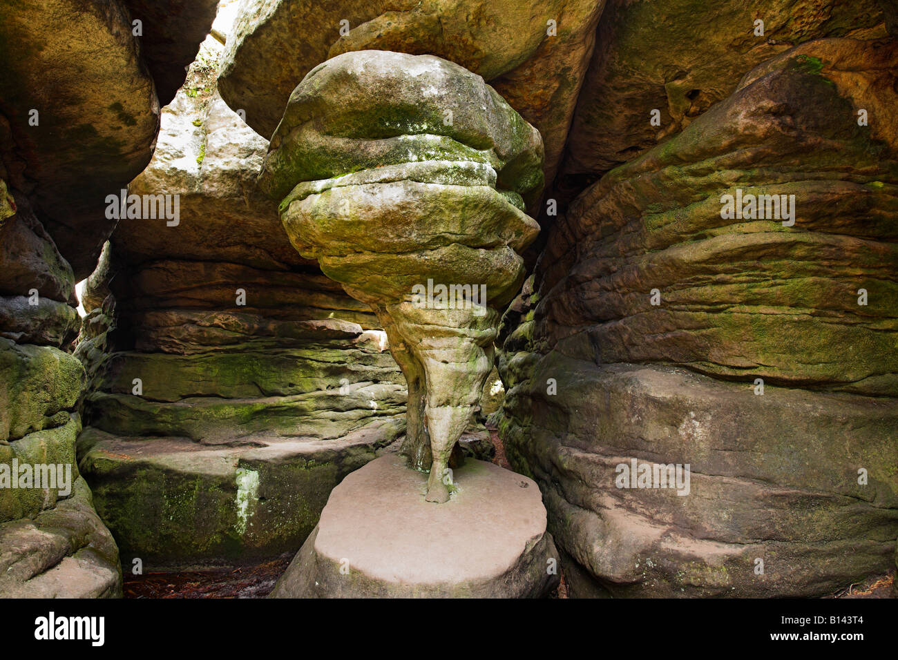 Bledne Skaly Gory Stolowe Poland Stock Photo - Alamy