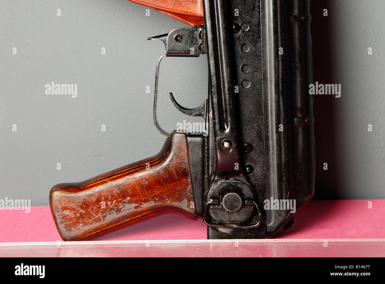 Trigger part of AK 47 Assault rifle Stock Photo - Alamy