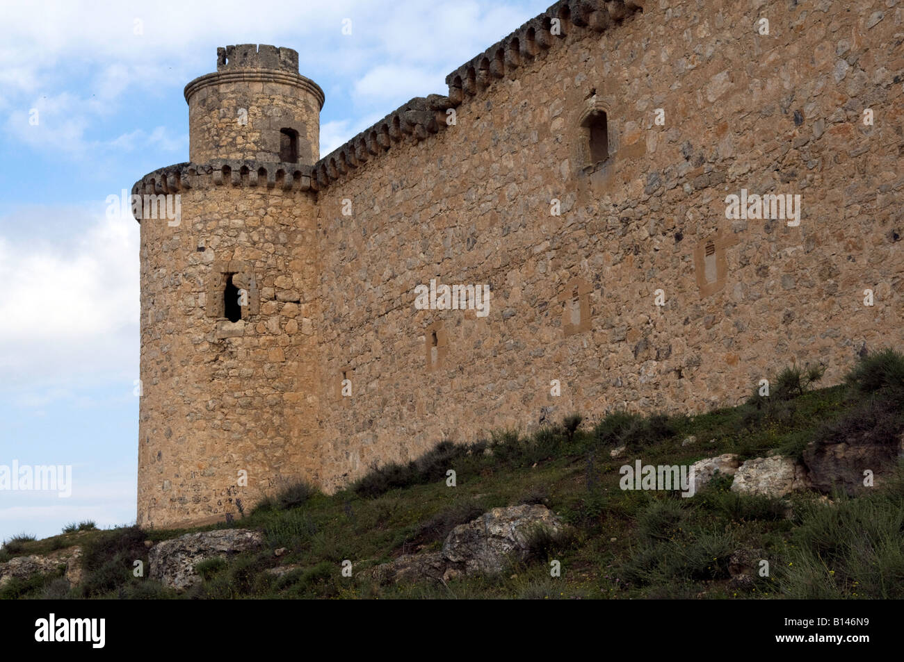 Barcience castle, Spain Stock Photo - Alamy