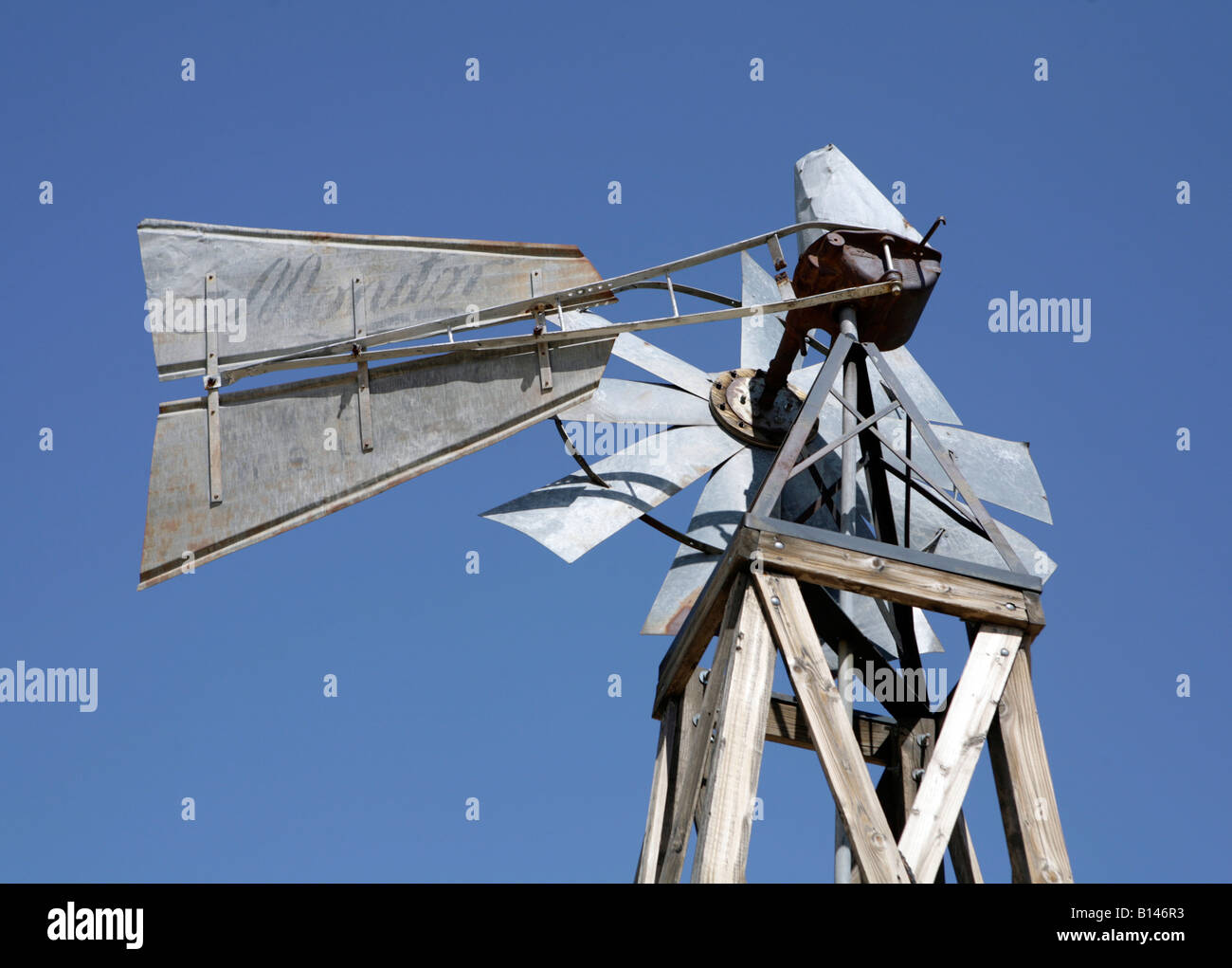 Windmill at Pioneertown, abandoned western movie set in the Coachella ...