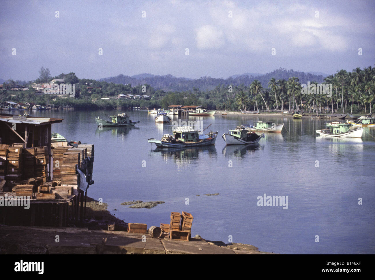 The riverside at Marang Malaysia Terengganu Stock Photo - Alamy