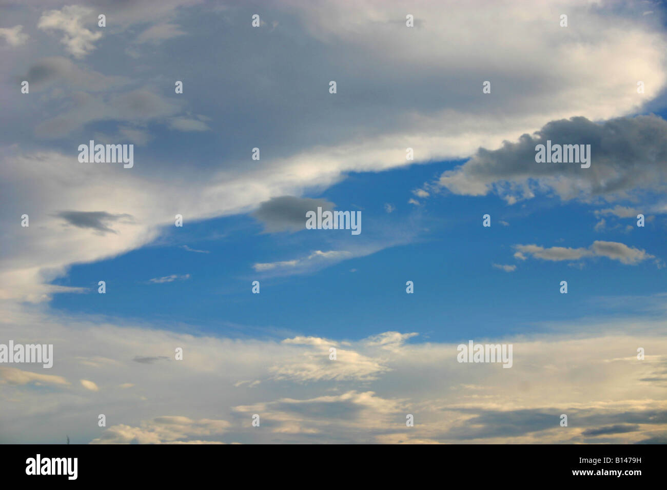 , horizontal, sky, cloud, cloudy, formation, background, design, blue ...