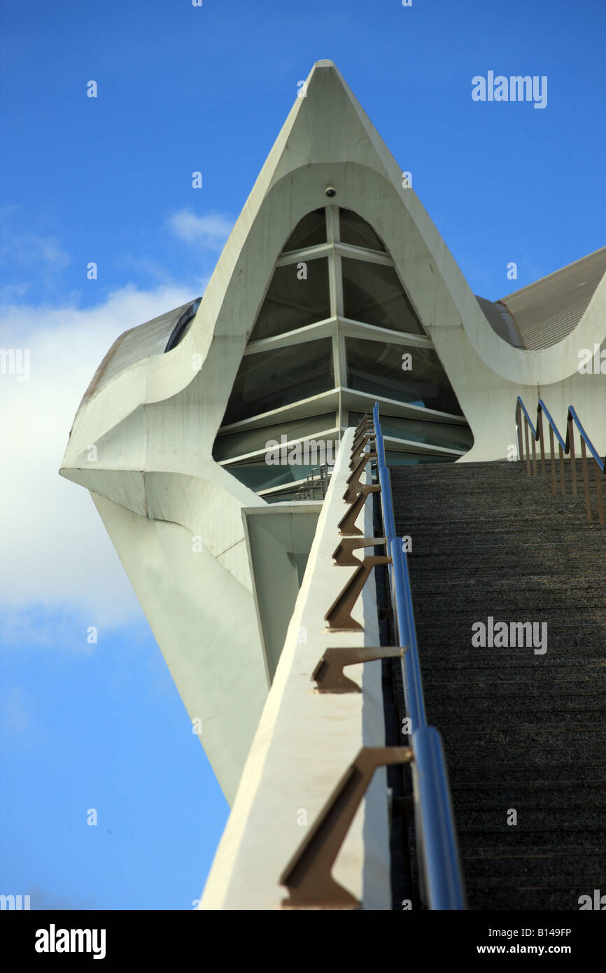 Valencia Science museum stairs Stock Photo - Alamy