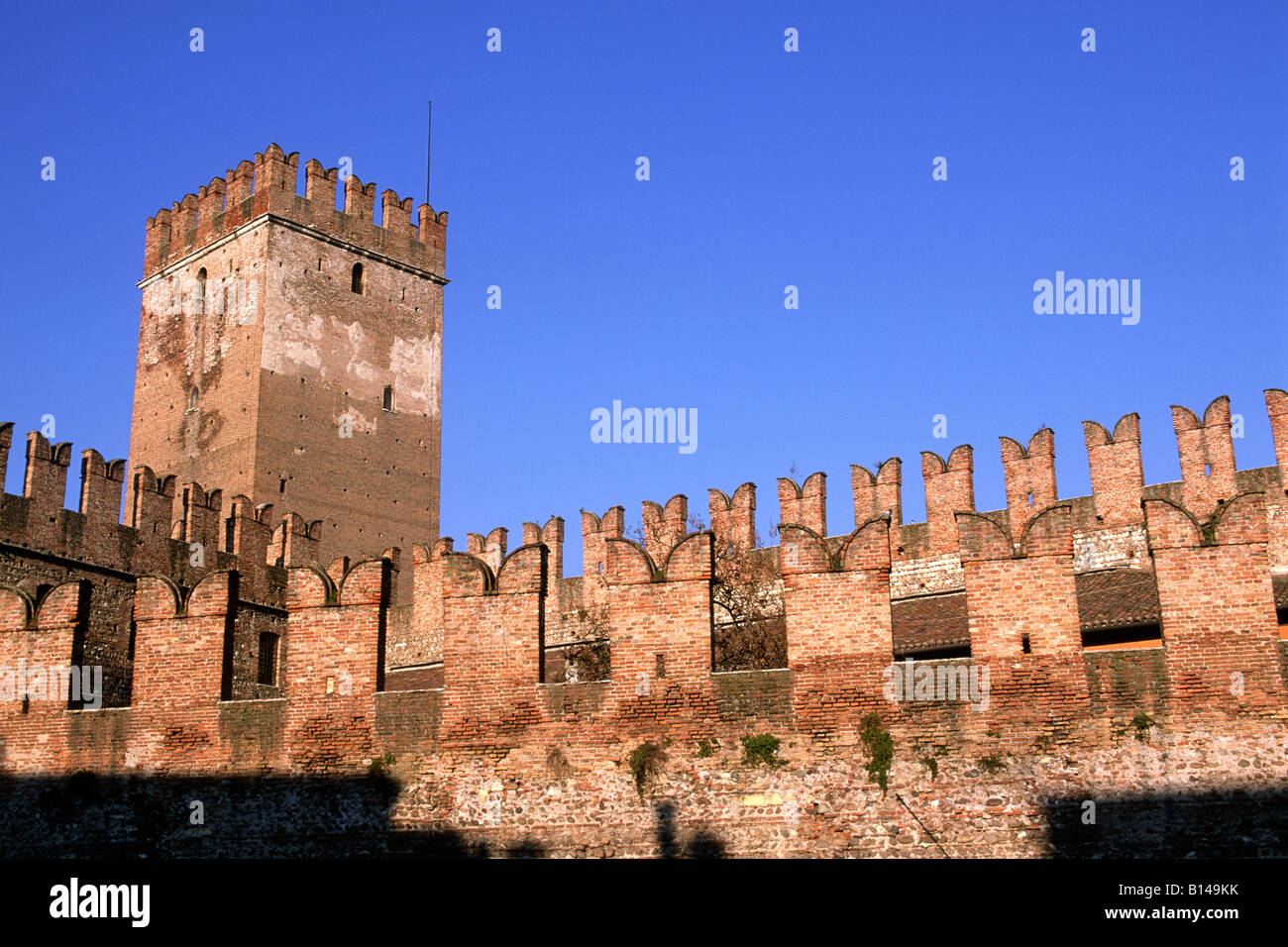 Italy, Veneto, Verona, Castelvecchio castle, city walls Stock Photo - Alamy