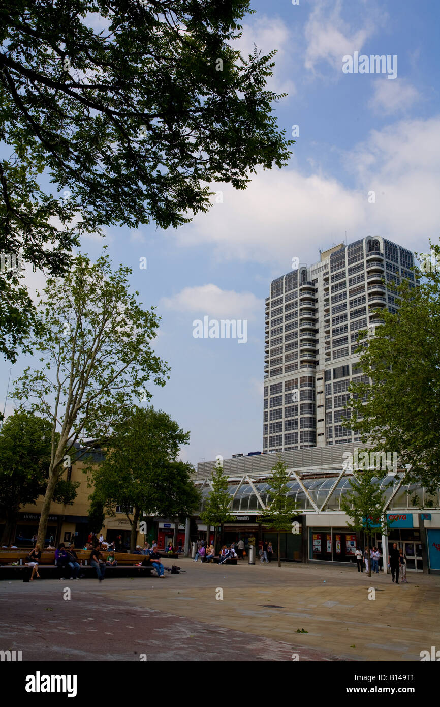 John Murry Tower and Brunel Shopping Centre Swindon Town Centre Stock ...