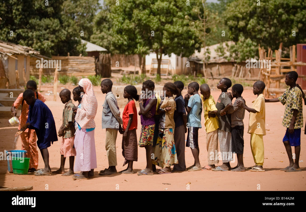 Children Waiting In Line