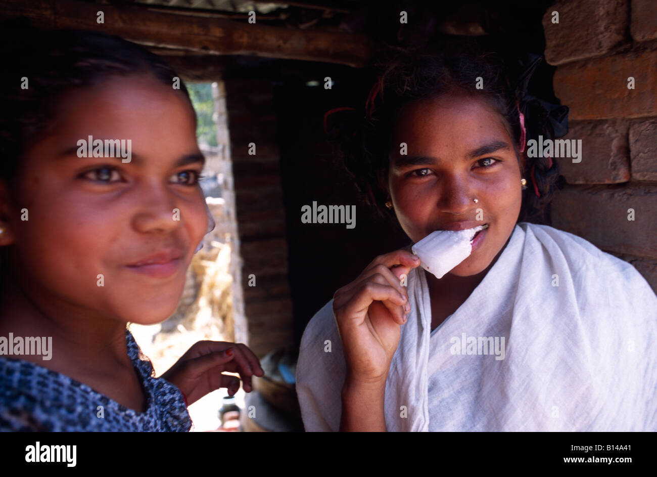 Girls in a rural Bangladesh Village Stock Photo - Alamy