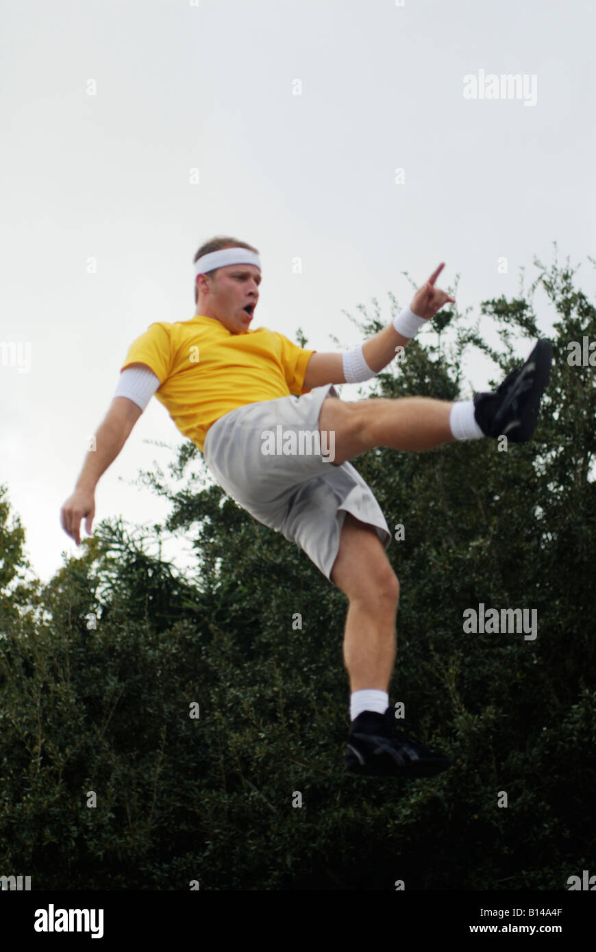 trampoline acrobat at Disneyland Stock Photo - Alamy