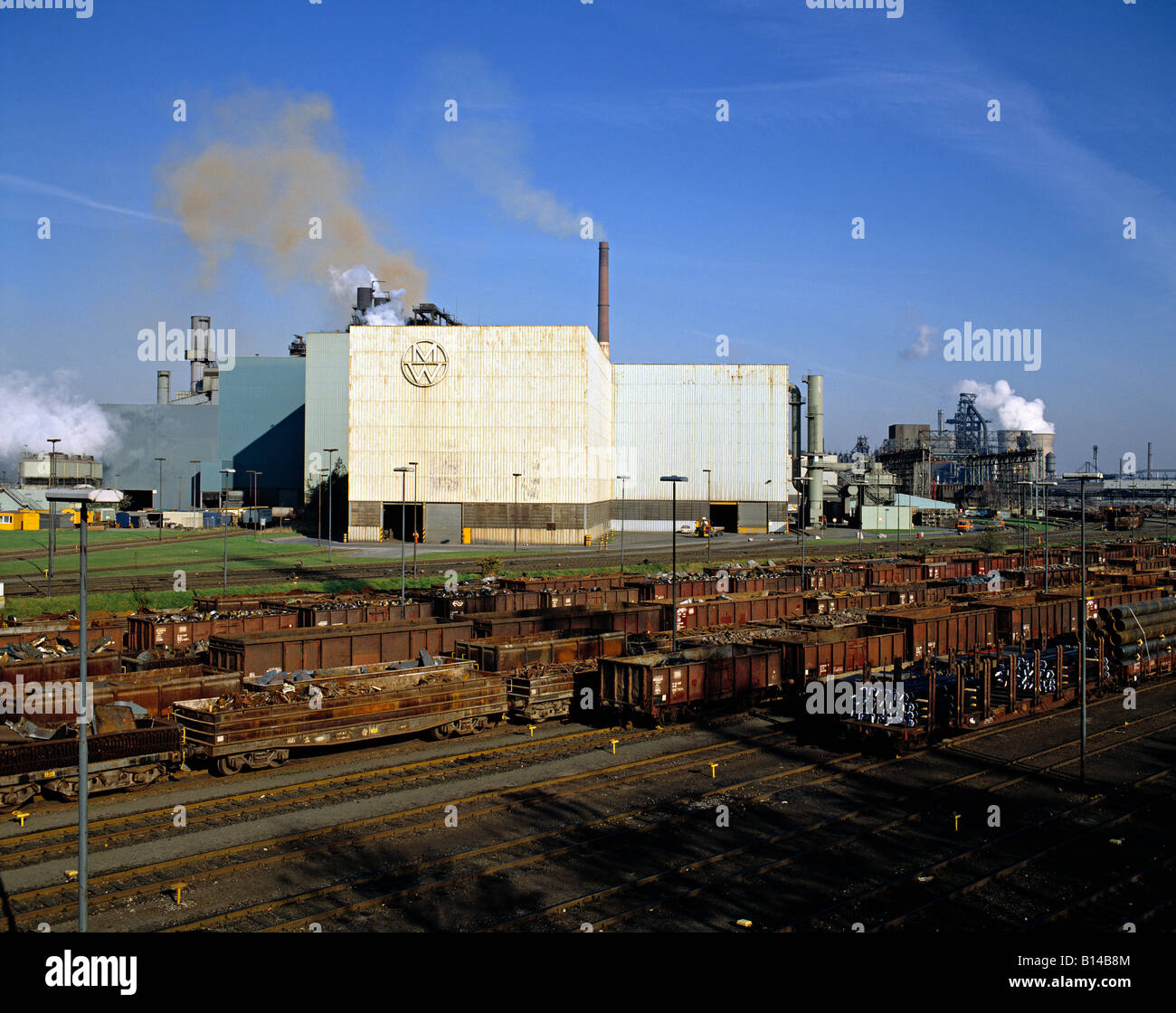 Iron & steel works Duisburg, Germany Stock Photo - Alamy