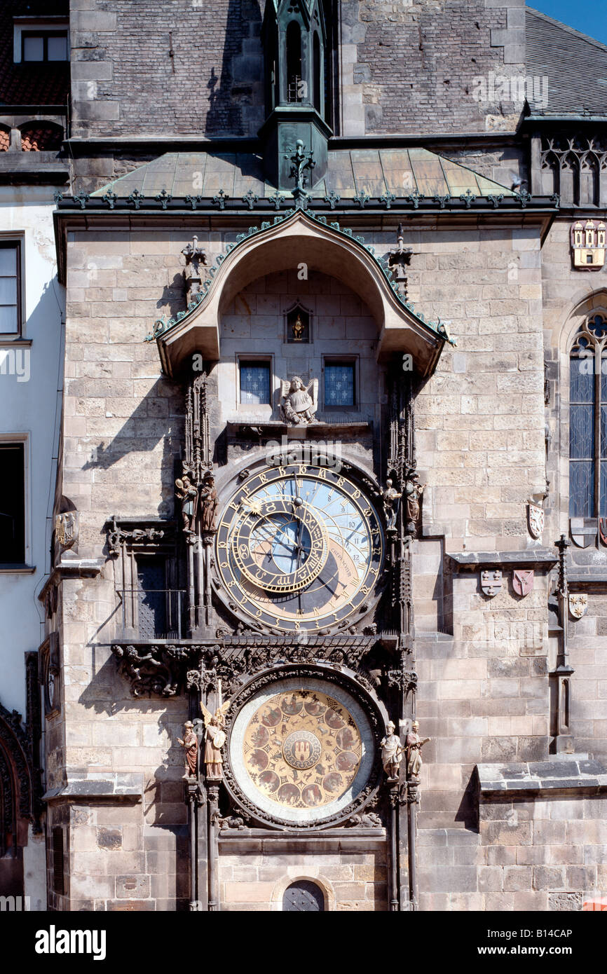 Prag, Altstädter Rathaus, Astronomische Uhr Stock Photo - Alamy
