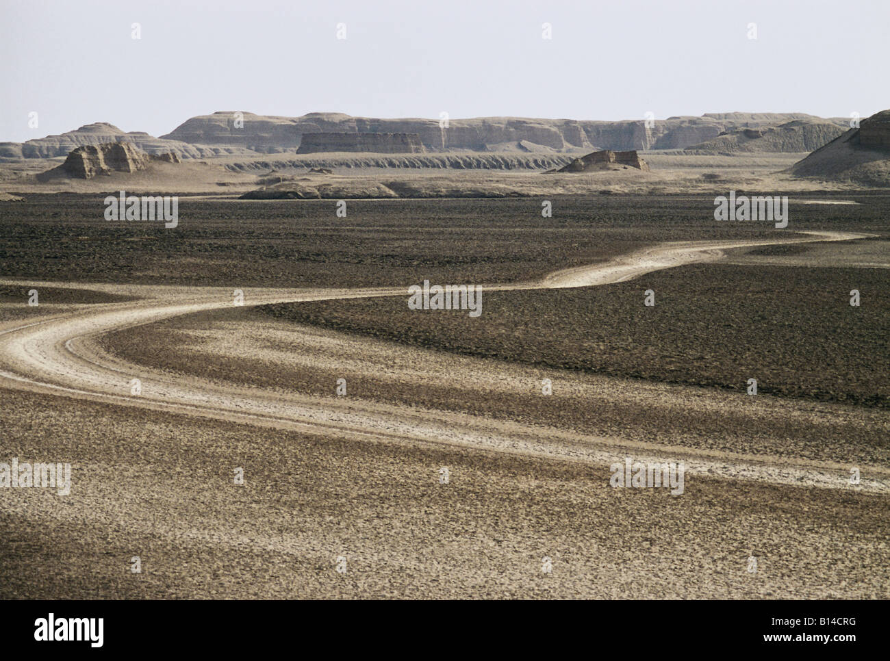 geography / travel, Iran, landscapes, salt river in Dasht-e Lut Desert ...
