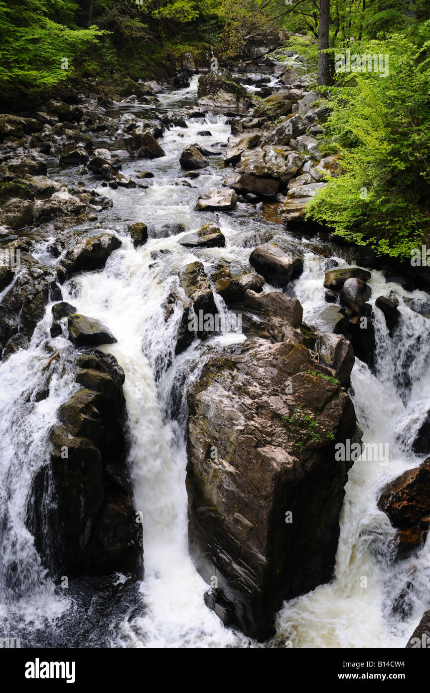 River Braan viewed from Ossians Hall, The Hermitage, Dunkeld ...