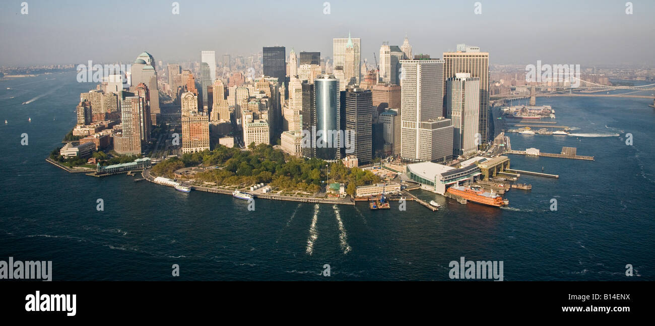 Aerial view of Lower Manhattan Stock Photo - Alamy