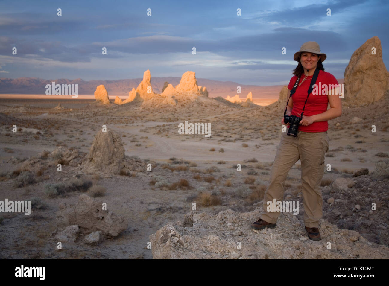 exploring trona pinnacles, california Stock Photo - Alamy