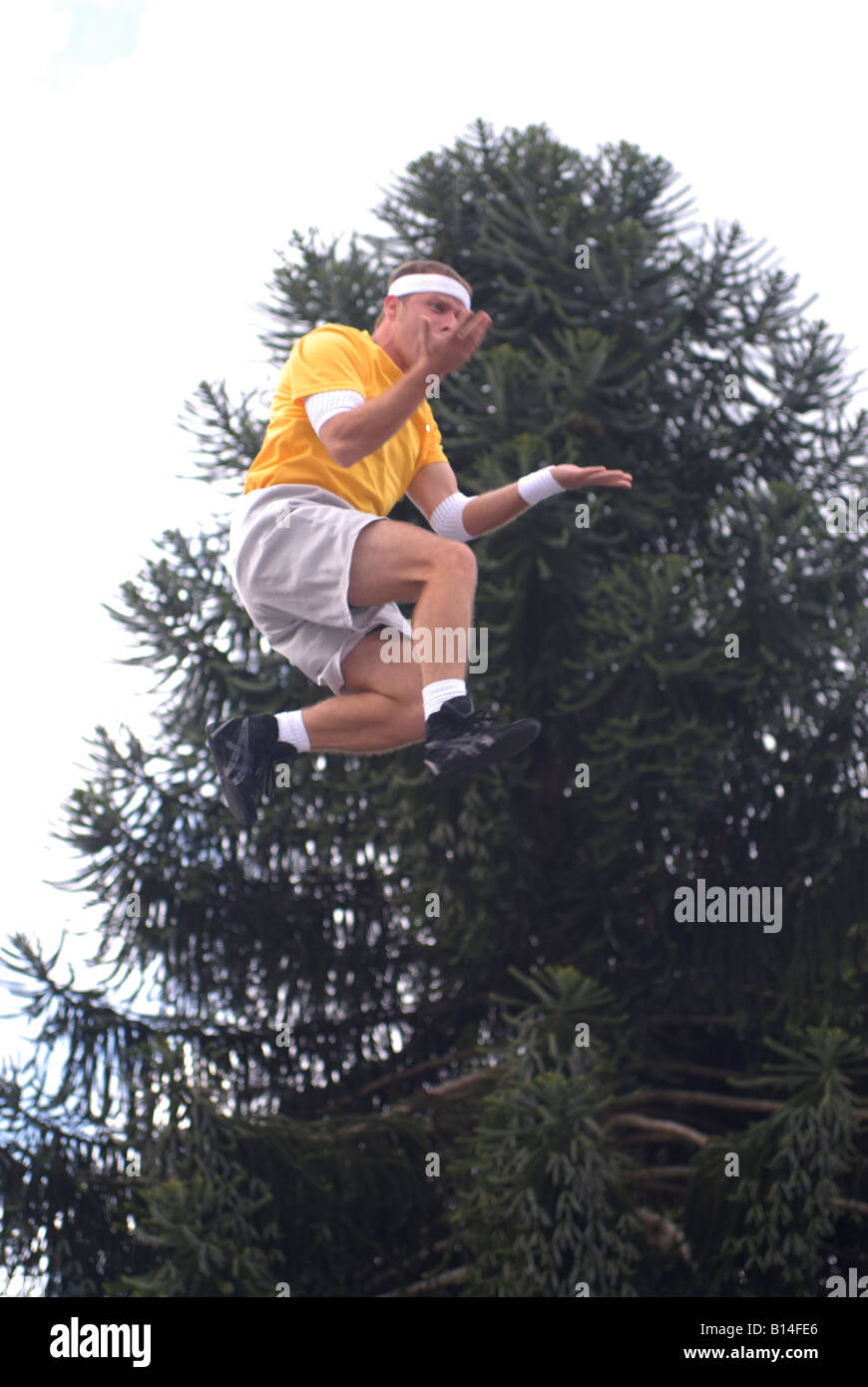 trampoline acrobat at Disneyland Stock Photo - Alamy