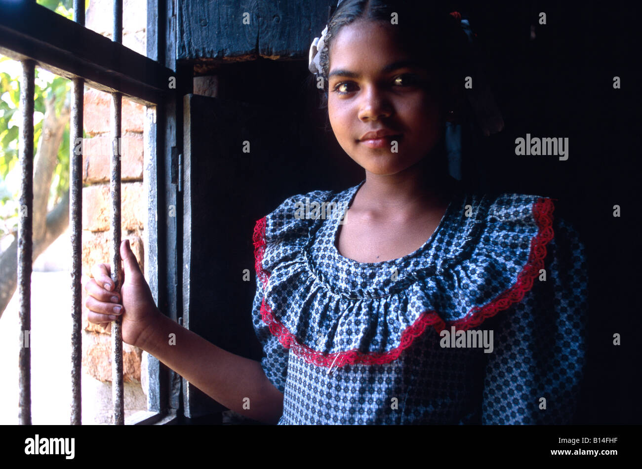 Girl in a rural Bangladesh Village Stock Photo - Alamy