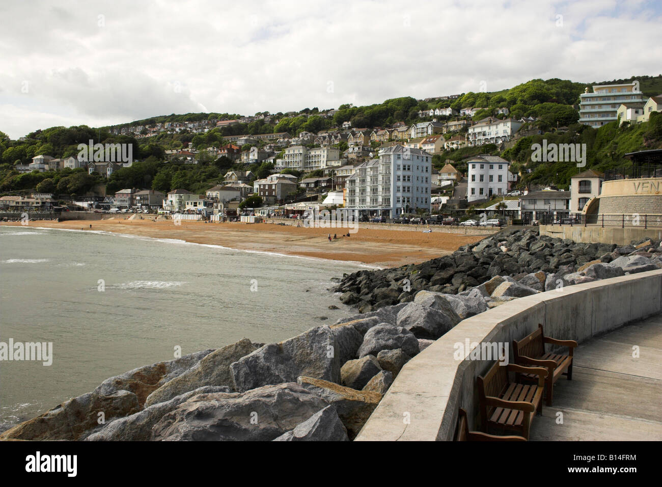 The beach at Ventnor from Ventnor Haven - Isle of Wight Stock Photo - Alamy