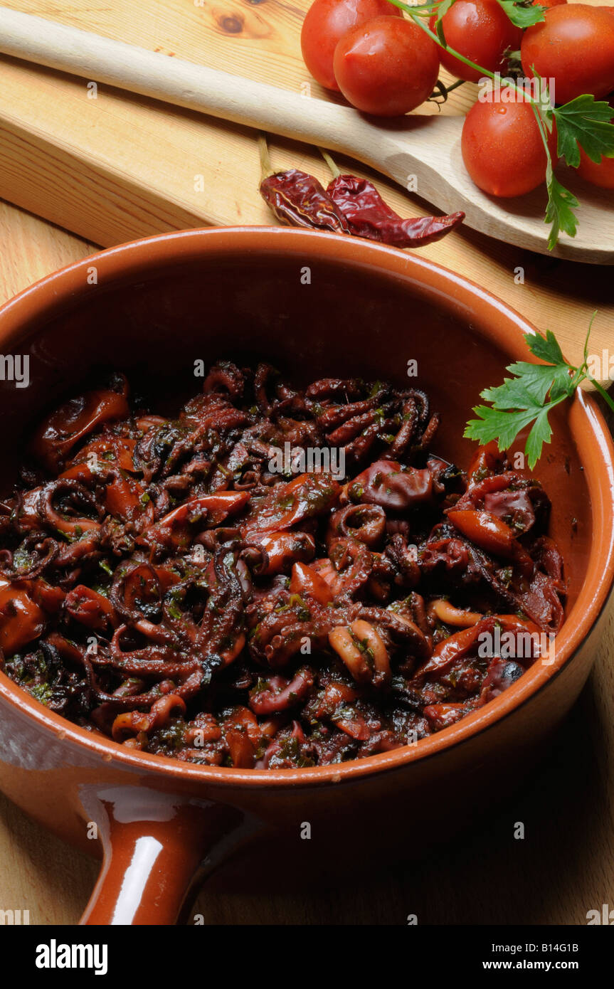 Poached octopus - Purpetielli affugati - Napoli Campania - Polipetti ...