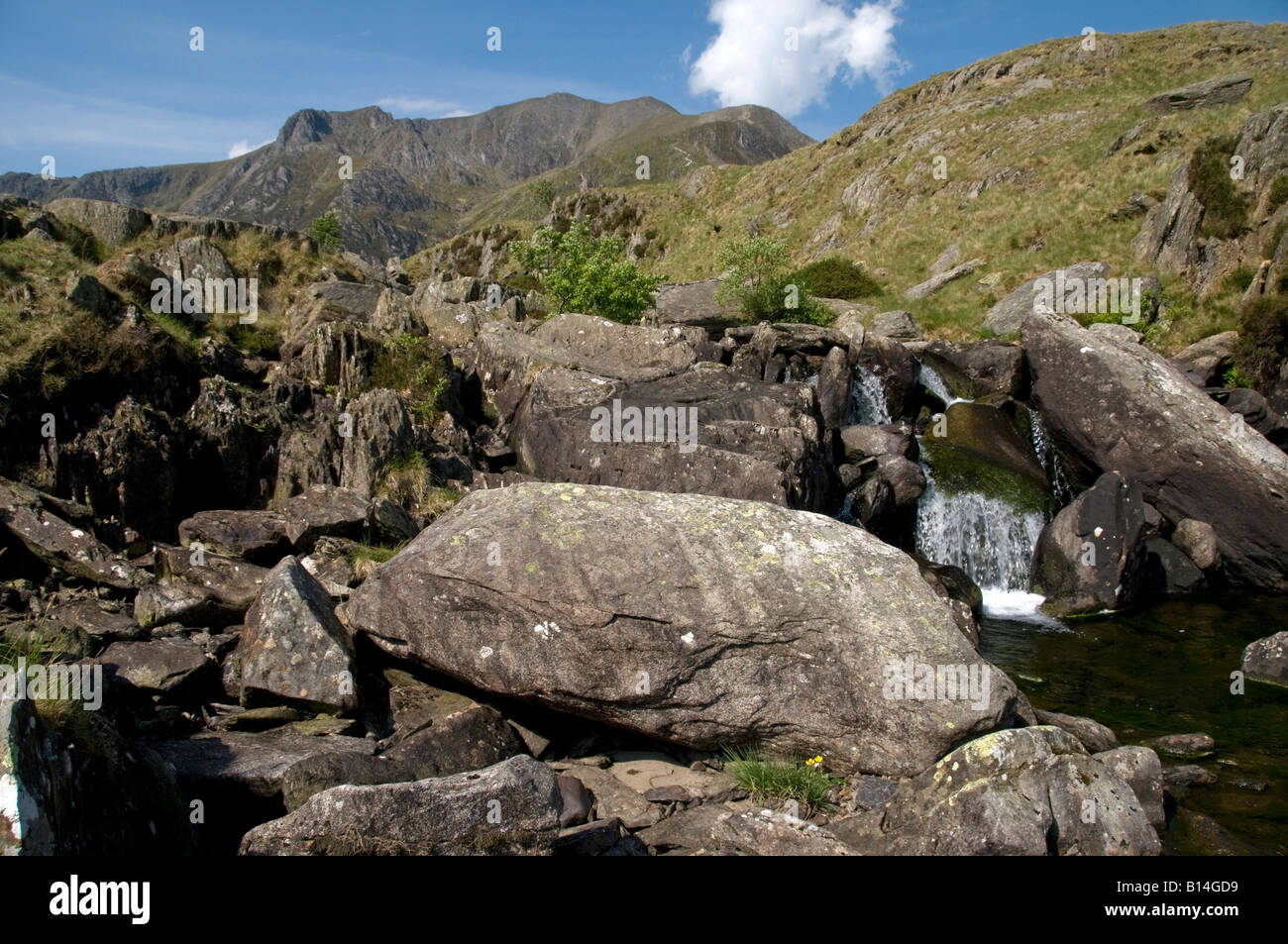 Mountain Stream near Idwal Cottage .Snowdonia National Park / Parc ...
