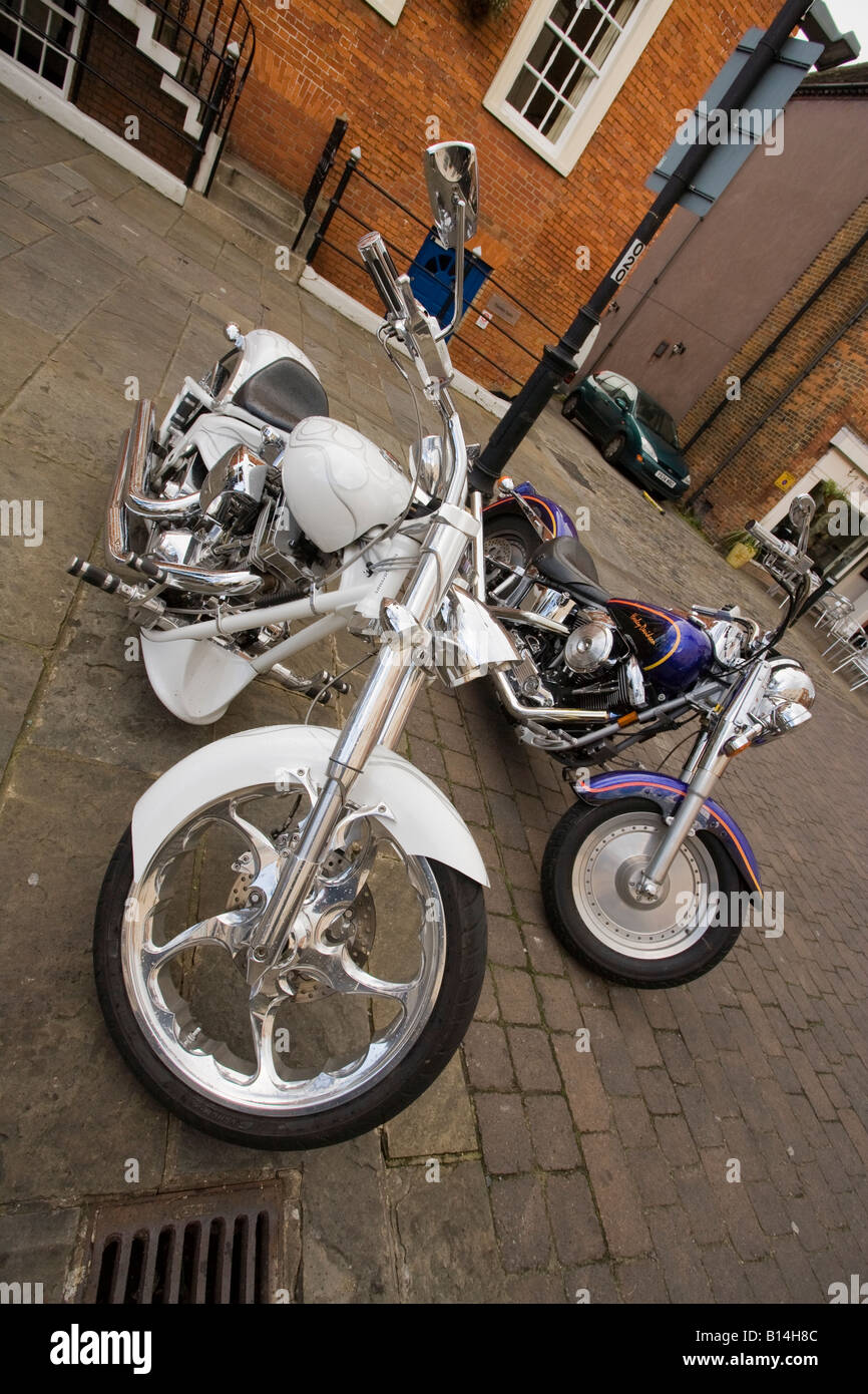 harley davidson motorbike windsor Stock Photo - Alamy