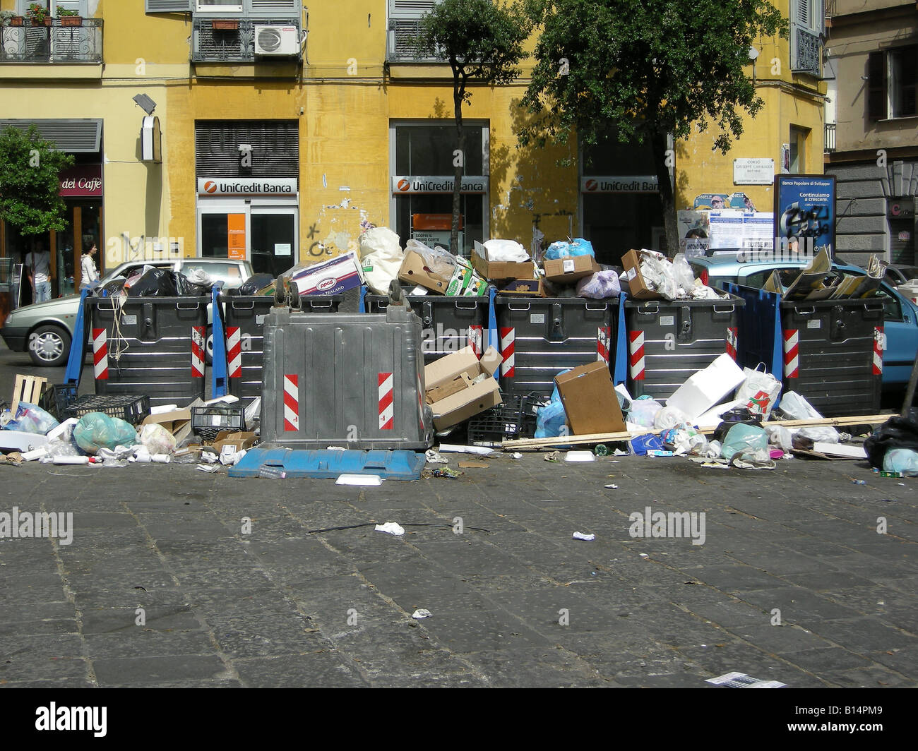 Trash emergency in Naples - Campania South Italy - 2008 Stock Photo - Alamy