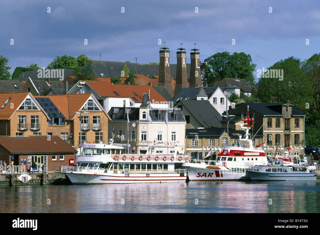 Haven of Kappeln, Schlei River, Schleswig Holstein, Germany Stock Photo ...