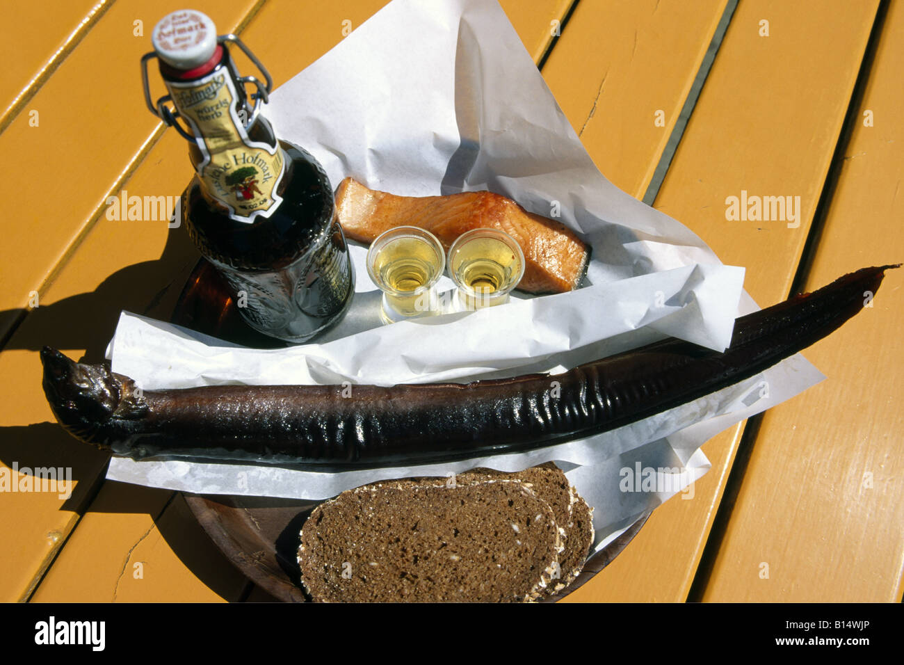 Smoked eels Holsteinische Schweiz Schleswig Holstein Germany Stock ...
