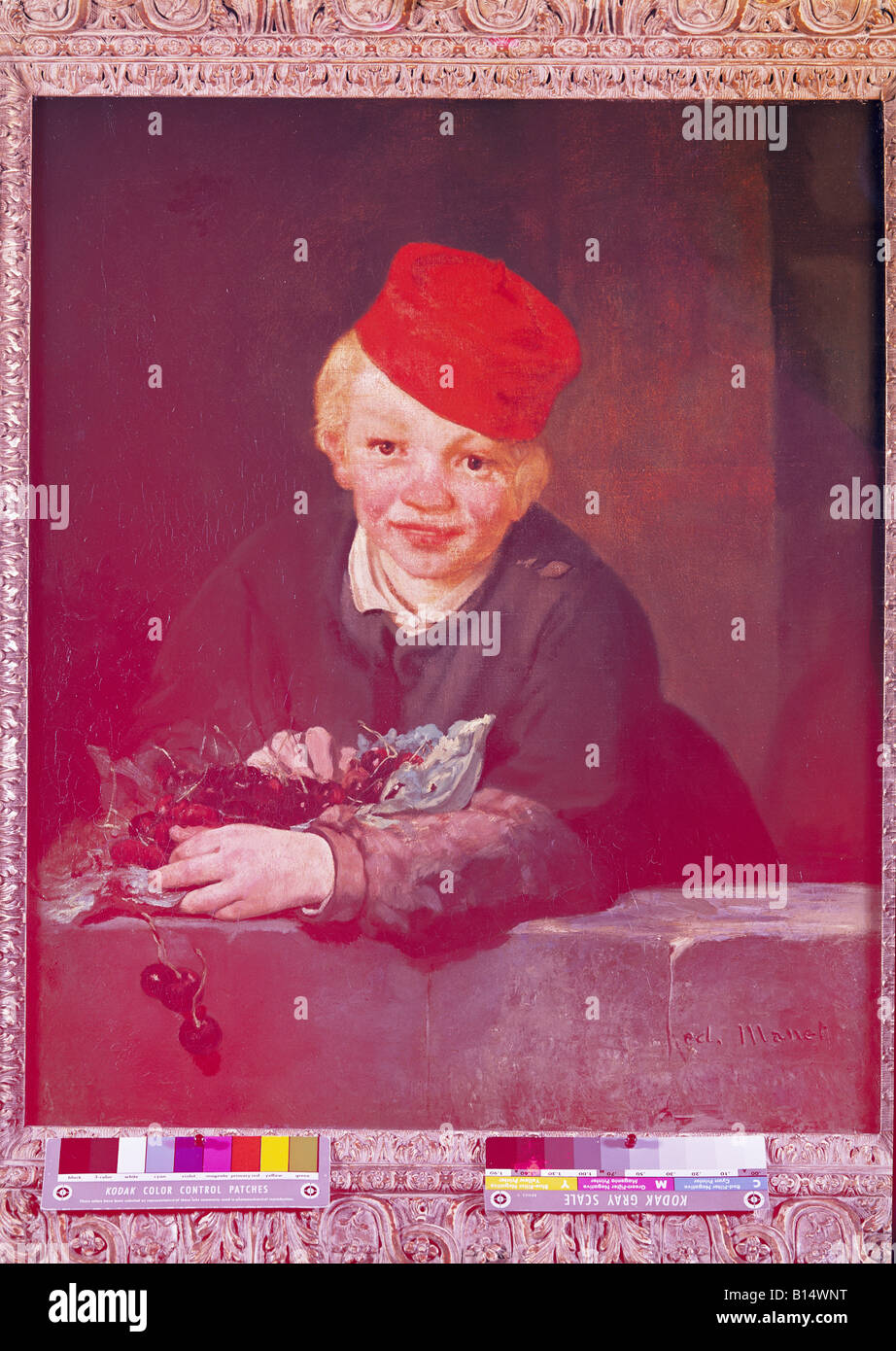 Boy with cherries 1858 edouard manet hi-res stock photography and ...