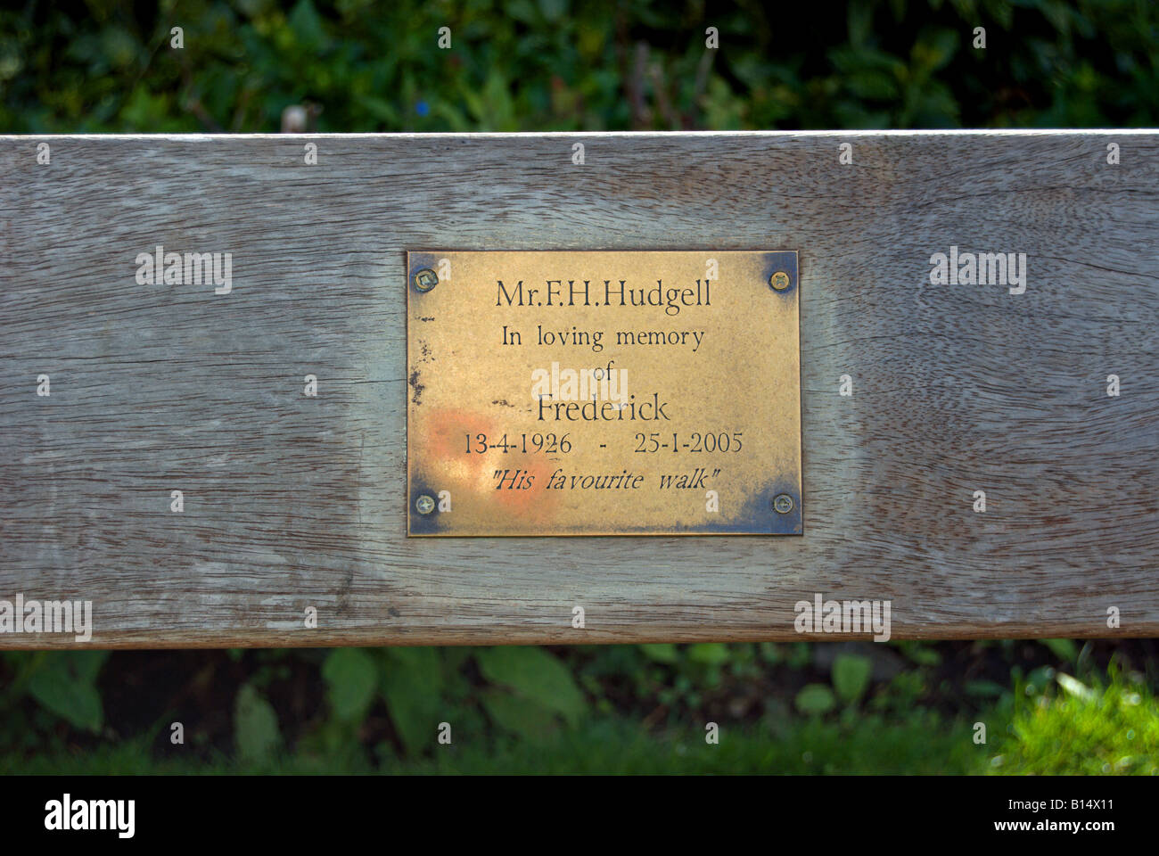 inscription on memorial bench facing the river thames in kingston upon ...