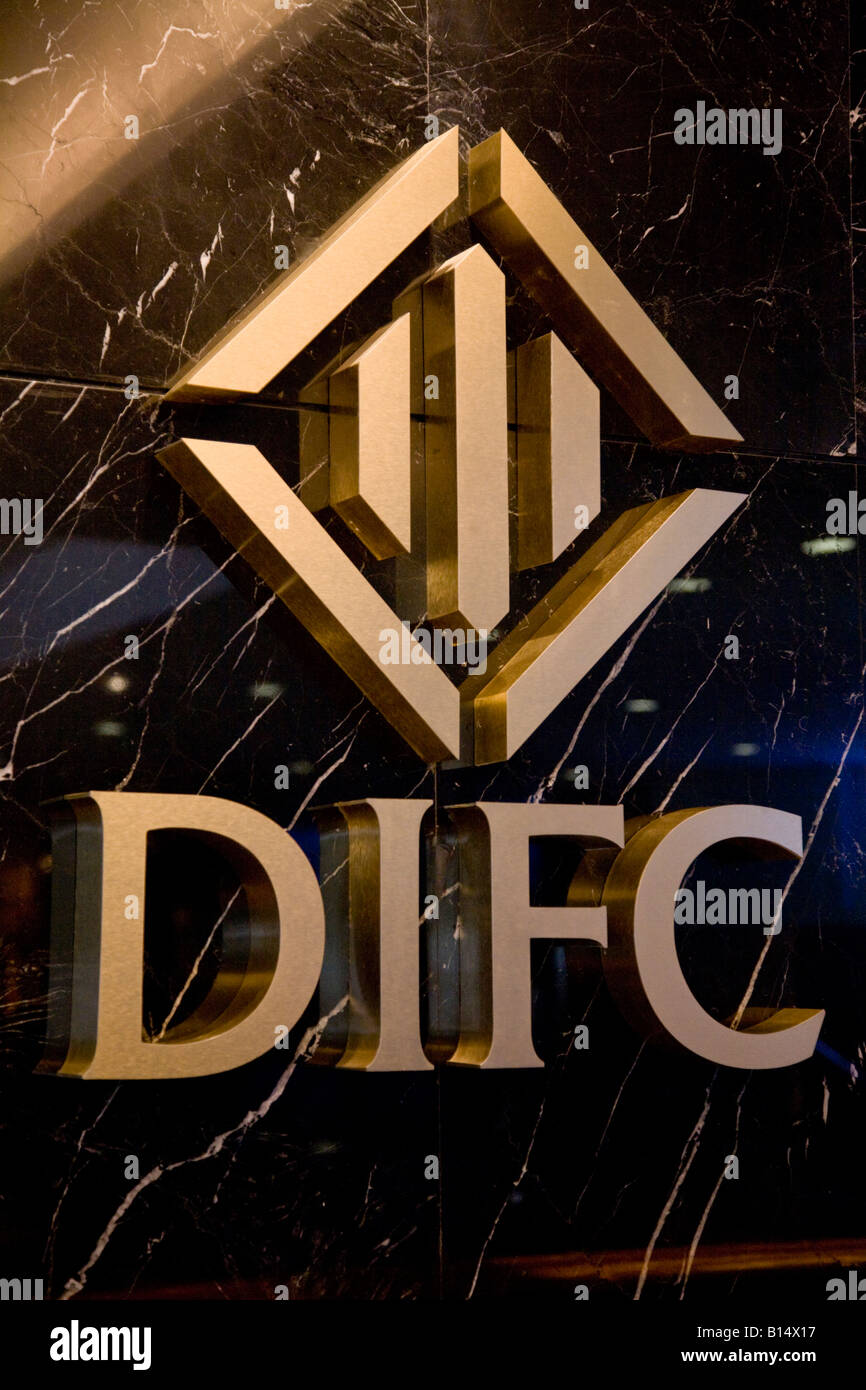 DIFC DUBAI INTERNATIONAL FINANCIAL CENTRE CENTER Stock Photo - Alamy