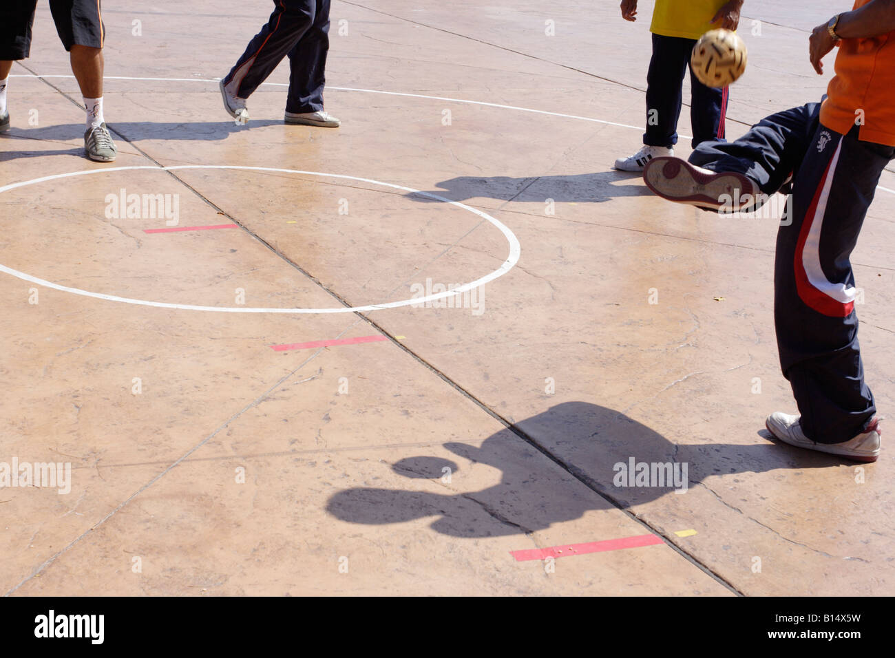 Playing traditional Malay game of Sepak Raga in Terengganu, Malaysia ...