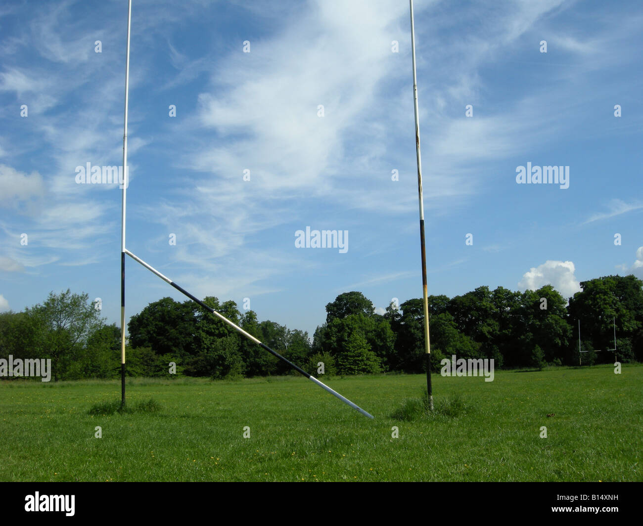 Rugby post sport field hi-res stock photography and images - Alamy