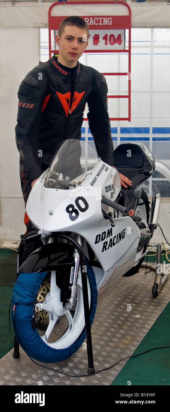 Daley Mathison Stood With His 125 Honda RS. Ian Watson Spring Cup Road ...