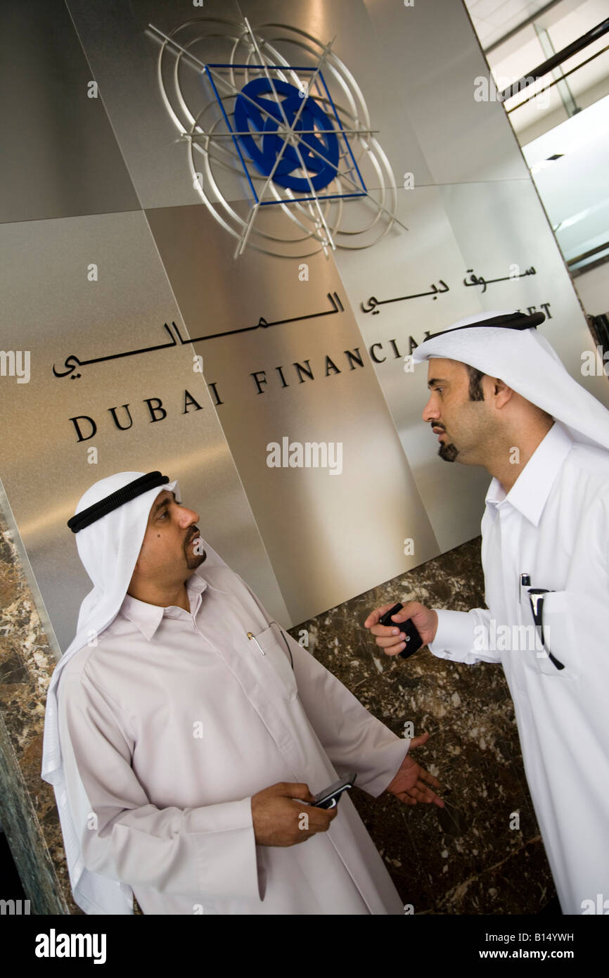 Traders at DFM Dubai Financial Market , Dubai World Trade Centre ...