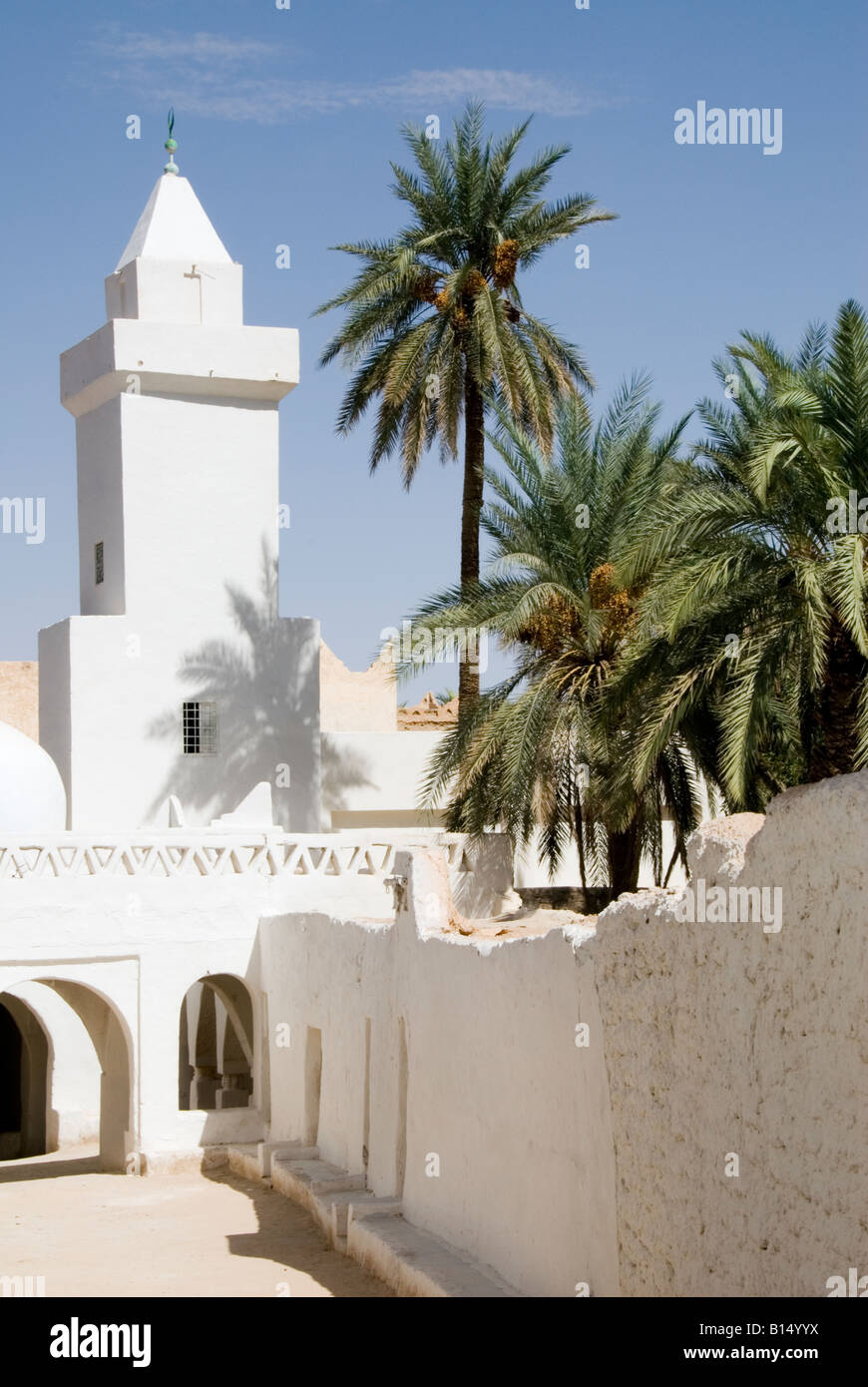 Mosque in the old city of Ghadames, Libya Stock Photo - Alamy