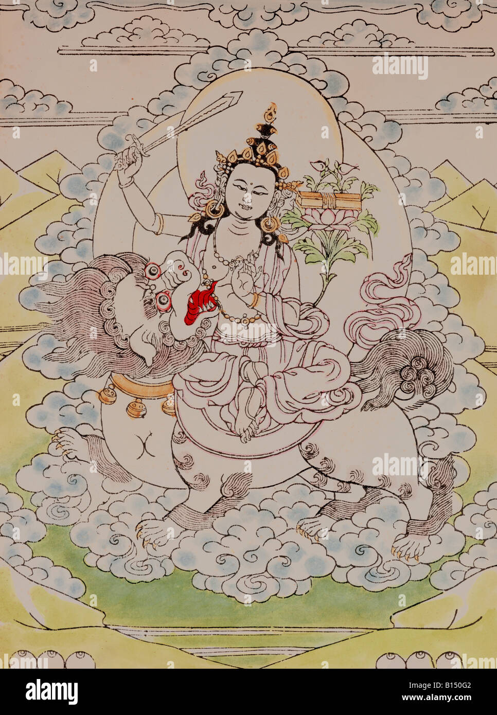 Jampelyang as protector of learning hi-res stock photography and images ...