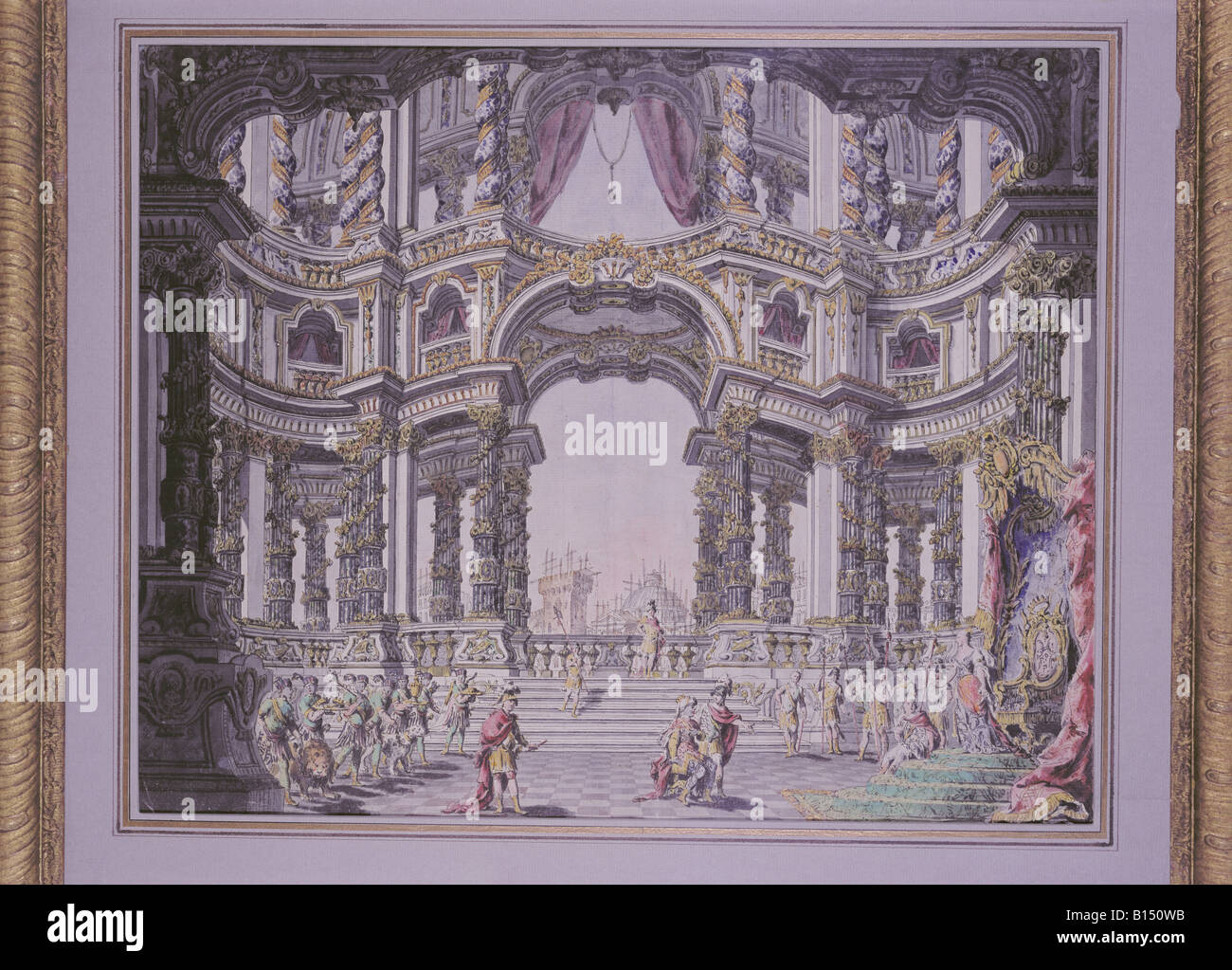 fine arts, da Bibiena, Giuseppe Galli (1696 - 1757), stage design for ...