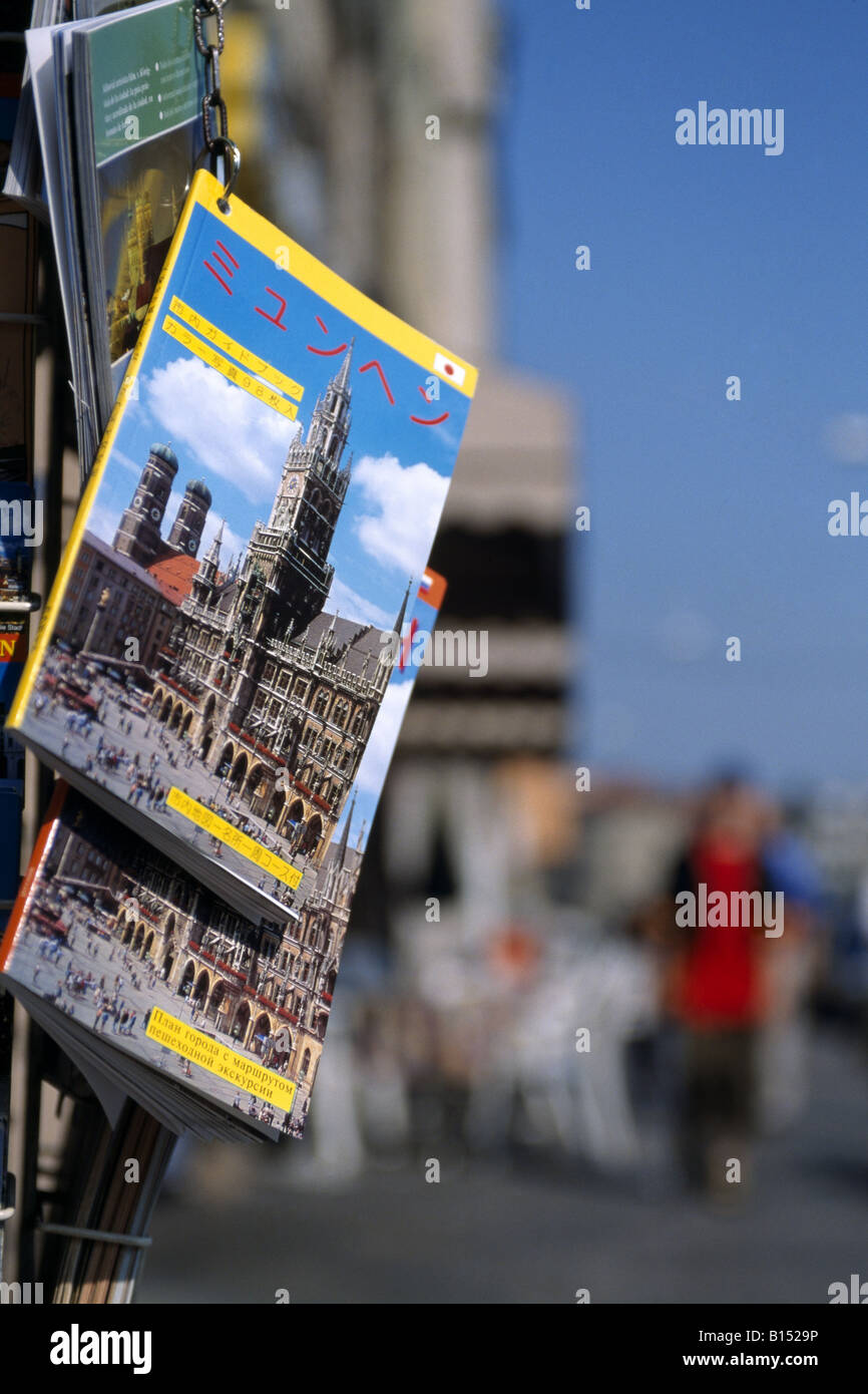 Guide books Marienplatz Munich Bavaria germany Stock Photo - Alamy