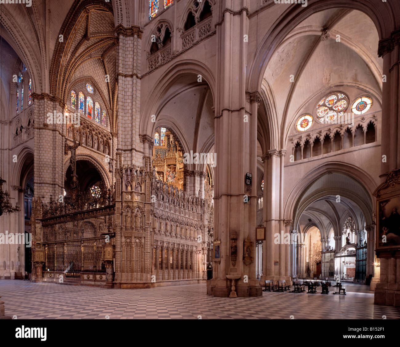 Toledo, Kathedrale, catedral, interior, Innenraum Stock Photo - Alamy