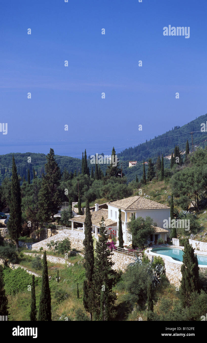 Corfu homes house hi-res stock photography and images - Alamy