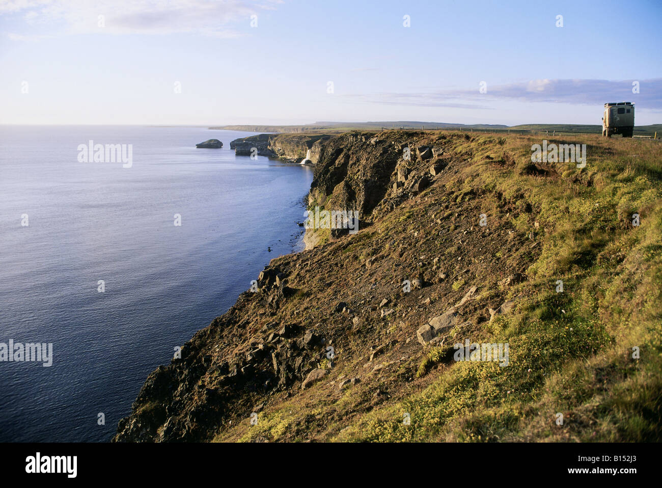 geography / travel, Iceland, landscapes, steep coast on Skagi peninsula ...