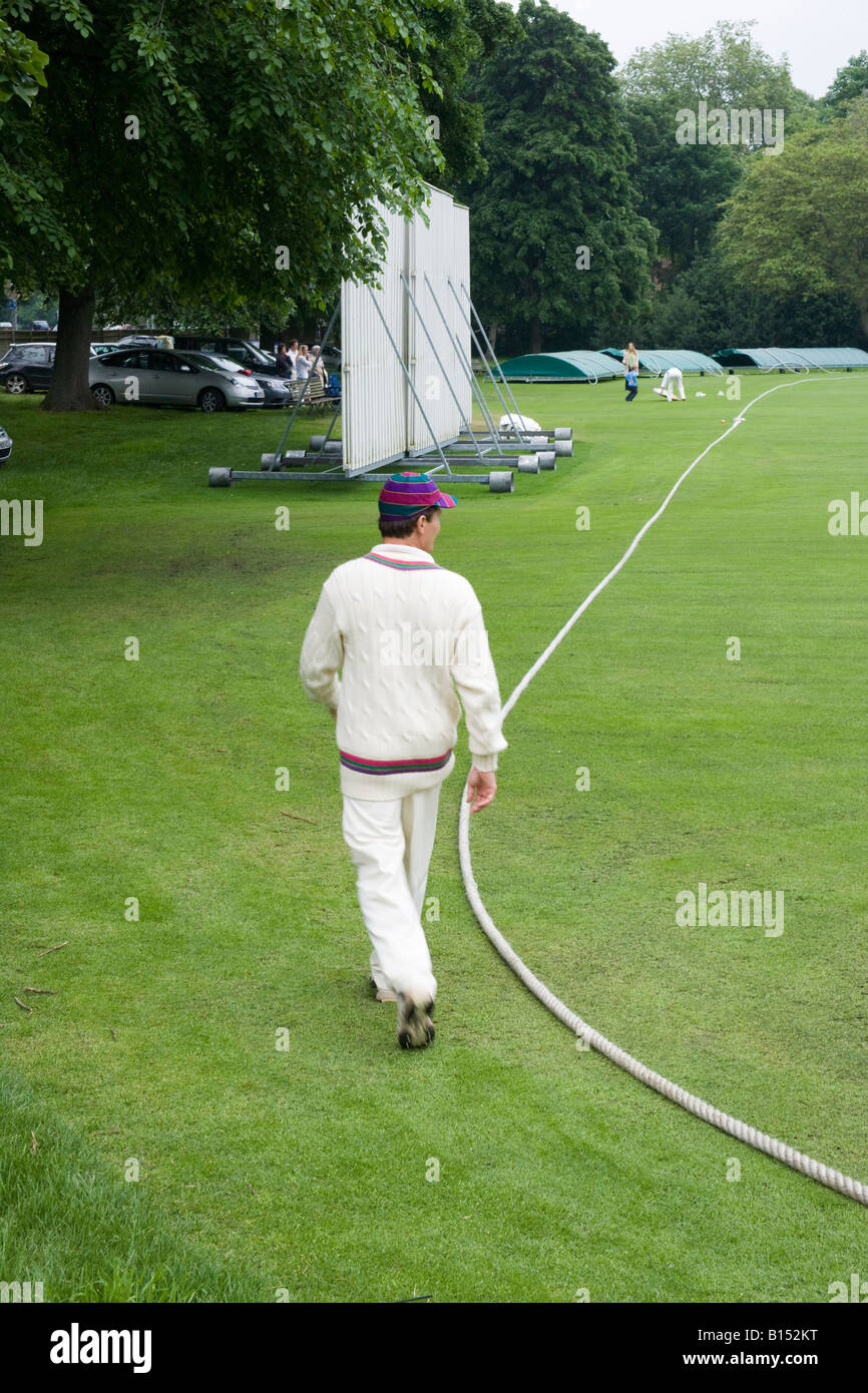 Summer boundary cricket cricket nets eton Stock Photo - Alamy