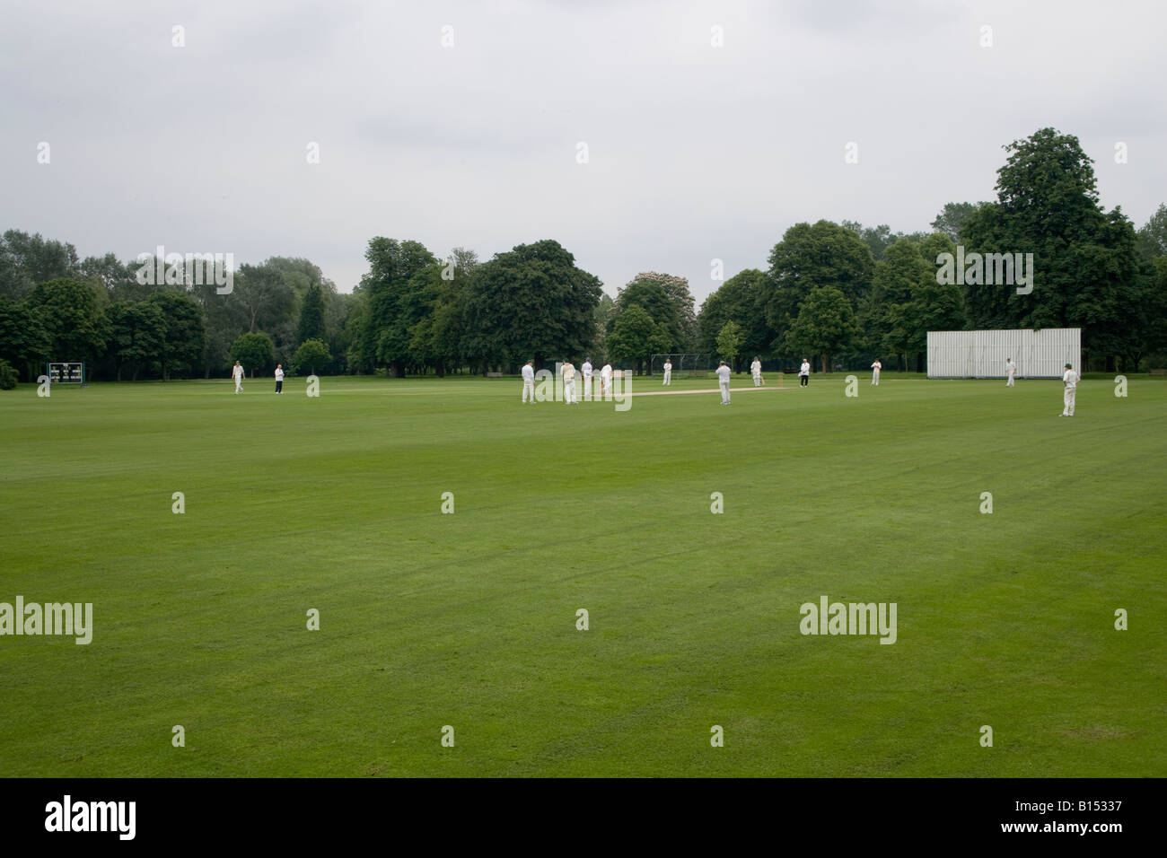 Summer boundary cricket cricket nets eton Stock Photo - Alamy