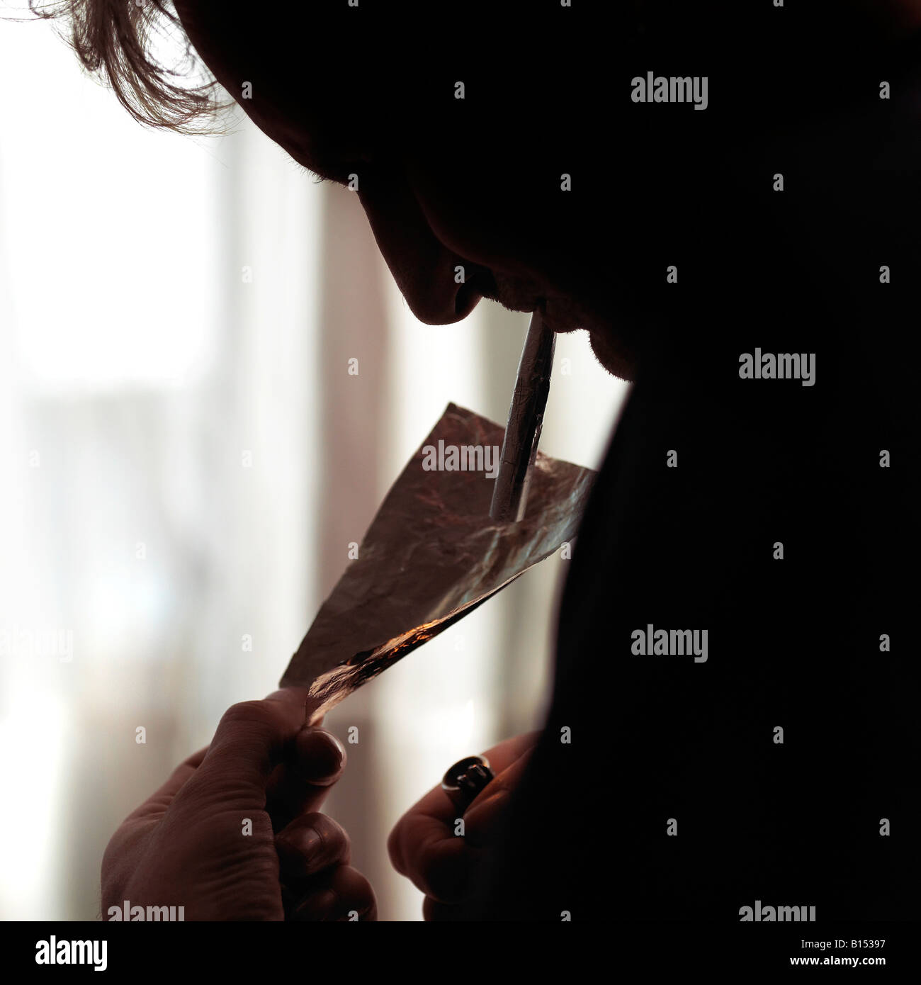 Smoking crack cocaine hi-res stock photography and images - Alamy