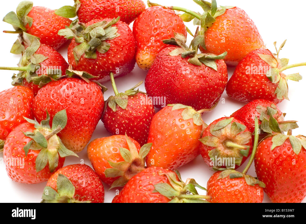 object on white food strawberry Stock Photo - Alamy