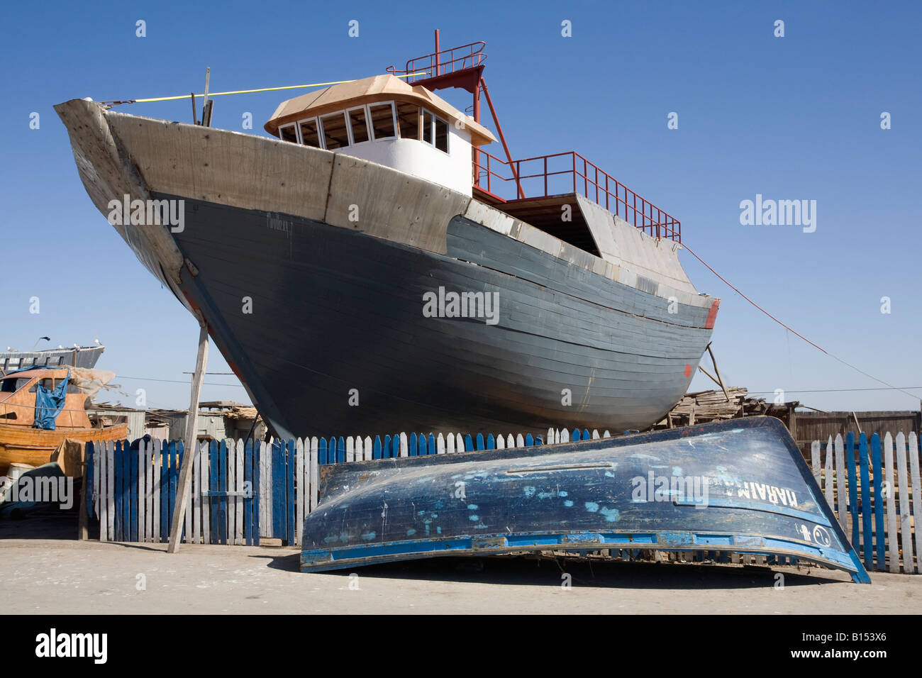 Harbour yard. Essaouira, Morocco Stock Photo - Alamy
