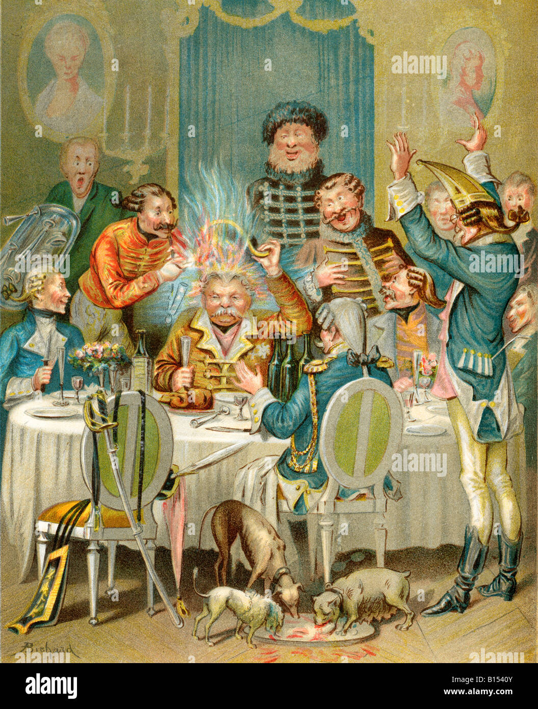 Baron Munchausen. Anecdote of a Russian General's head Stock Photo - Alamy